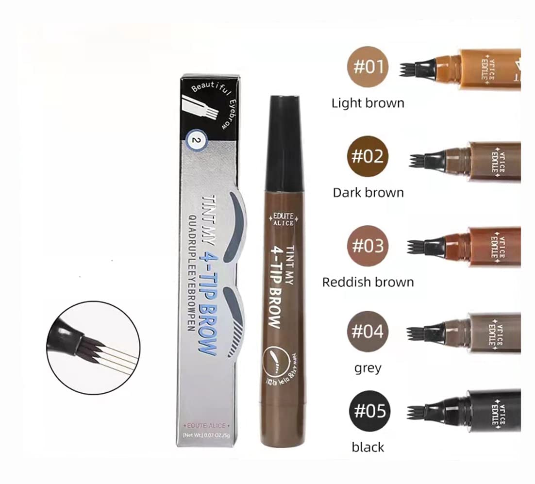 Professional Eyebrow Pencil, Waterproof, Easy and Easy to Shape Eyebrows, Long Lasting, Eyebrow Pencil (dark brown)