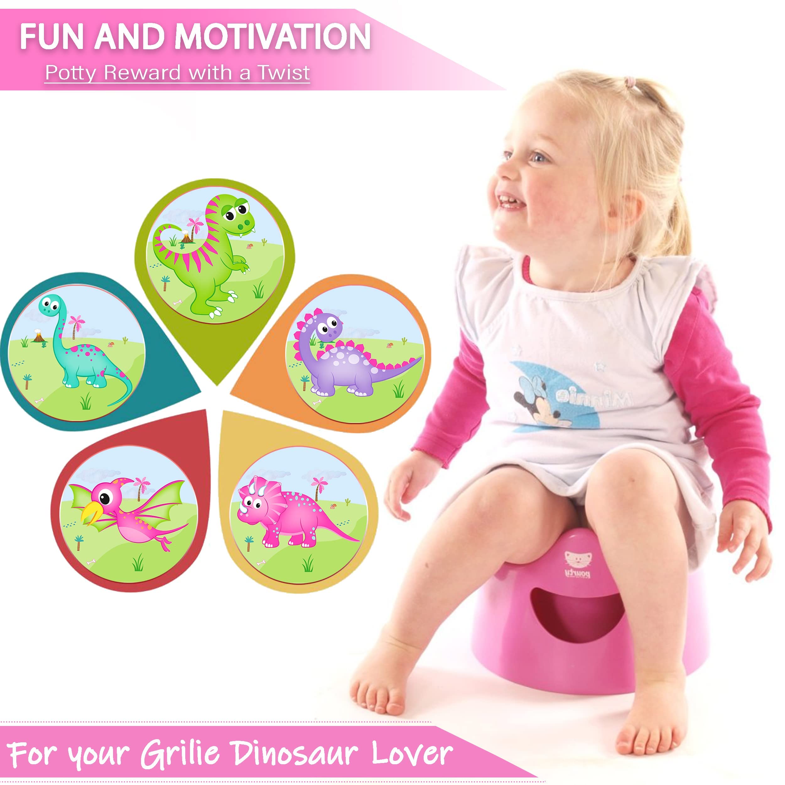 Potty Training Magic Stickers with 3D Potty Training Watch | Potty Training Watch for Girls | Potty Training Watch for Boys with Alarm | Potty Training Stickers You Pee On | Toddler Potty Training