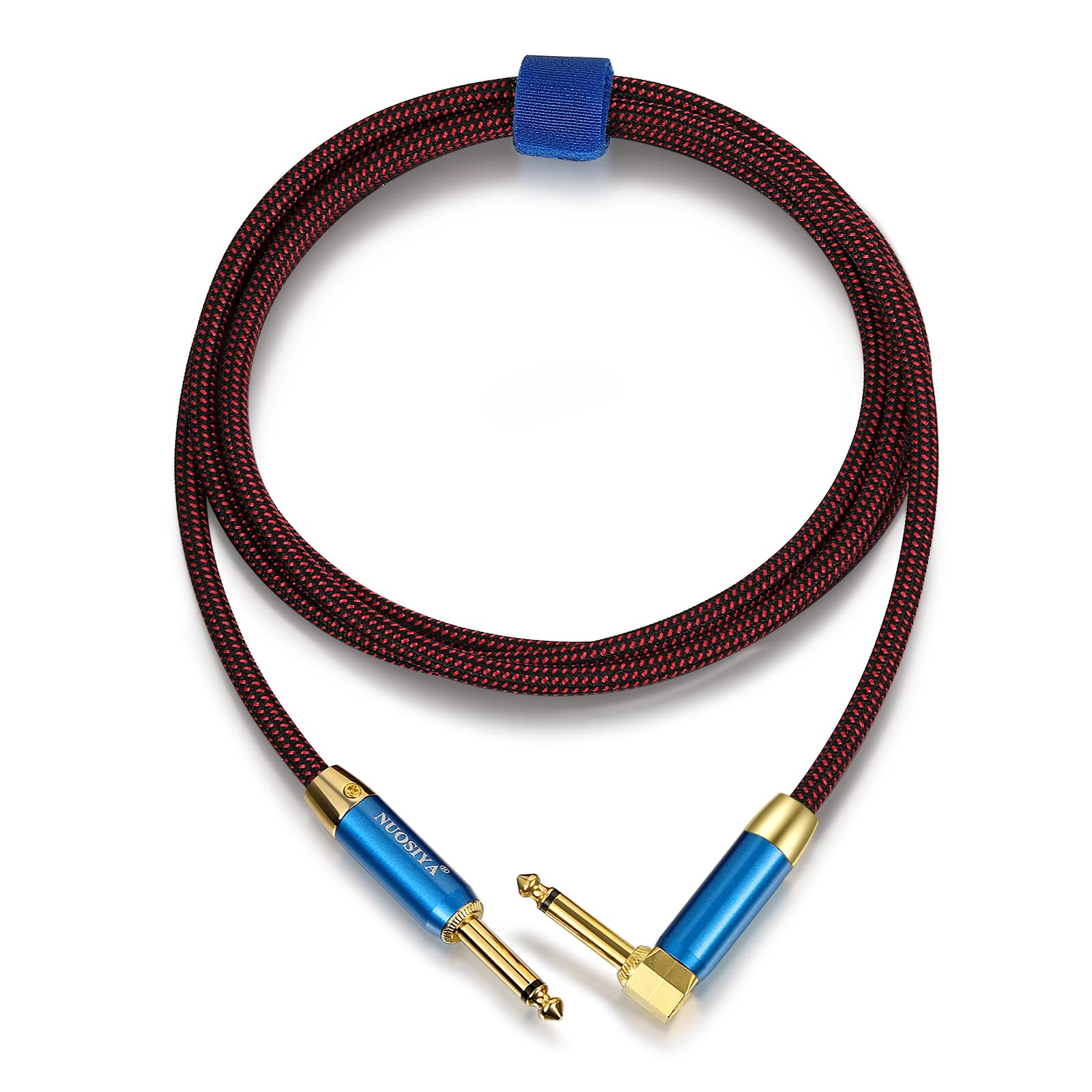 NUOSIYA Guitar Cable, 10ft Guitar Cord Instrument Cable for Electric Guitar Bass Guitar,Keyboard Mixer Amplifier Speaker Equalizer