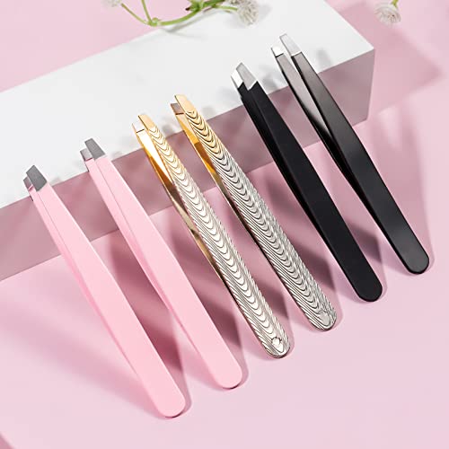 Professional Tweezers for Eyebrows⌠(Black)