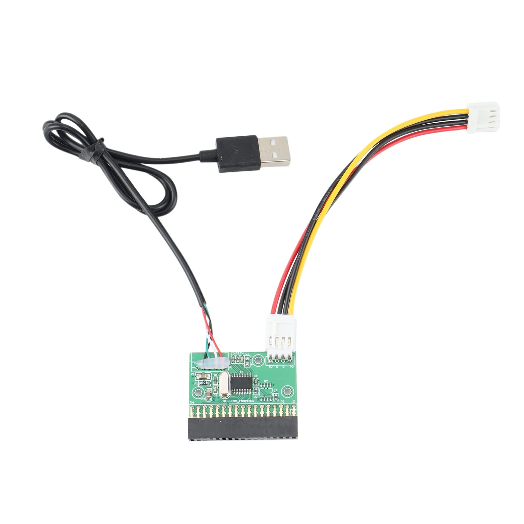 Potadak 1.44MB 3.5inch Floppy Drive Connector 34 PIN 34P to USB Cable Adapter PCB Board PC USB to Floppy U Disk to Floppy