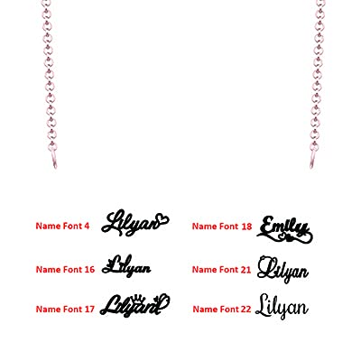 Jesse Ortega Personalized 925 Sterling Silver Custom Name Necklace Nameplate Necklace Jewelry for Women Mom Bridesmaid Gift