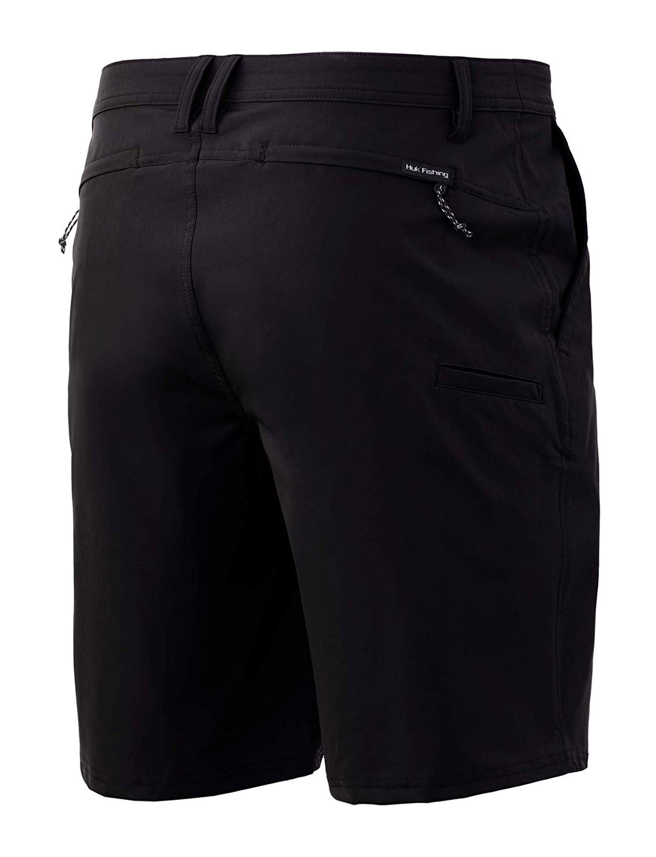 Huk Men's Reserve 20" Quick-Drying Performance Fishing Shorts with UPF 30+ Sun Protection, Black