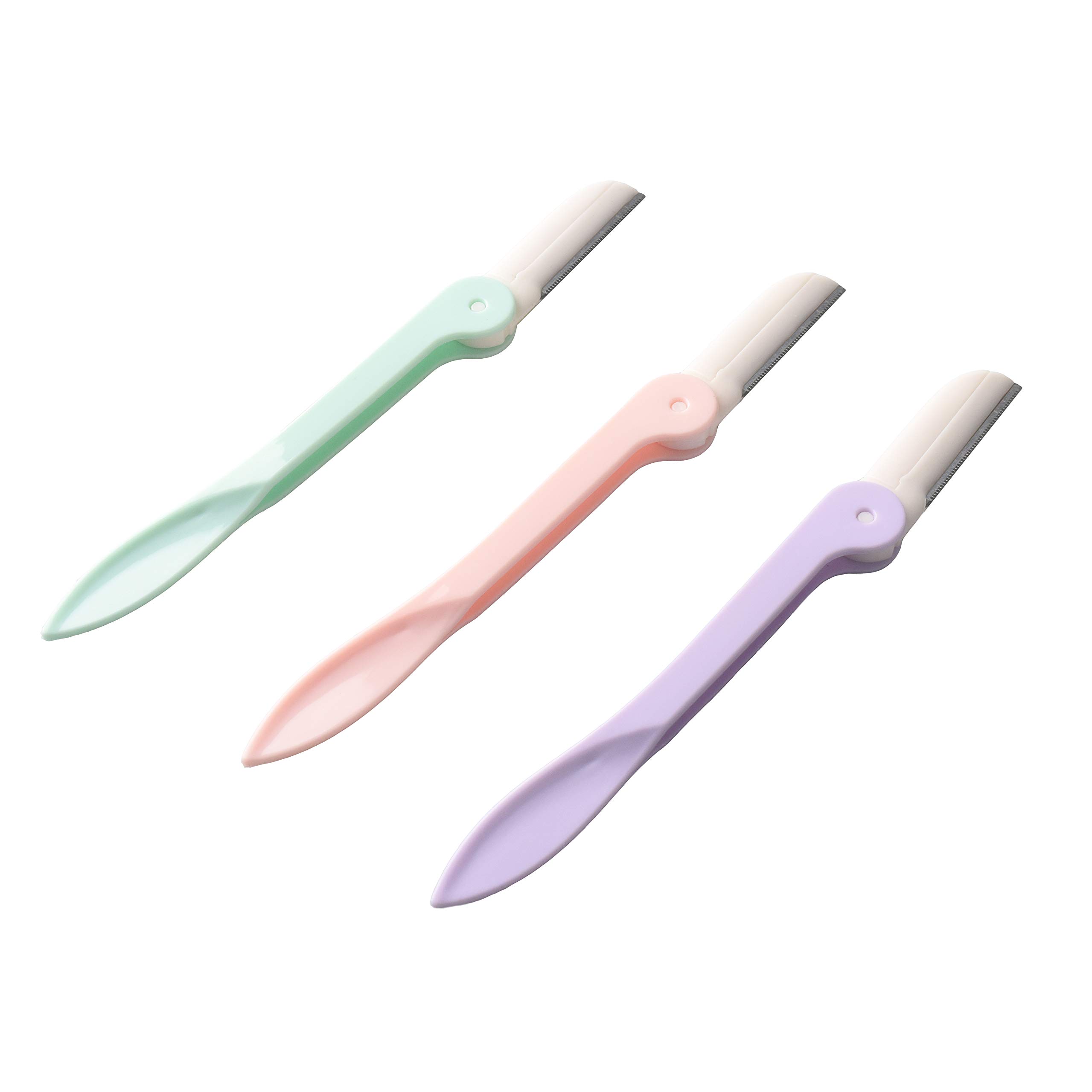 KUSARAR Foldable Eyebrow Razor Dermaplaning Tool (Pack of 3)