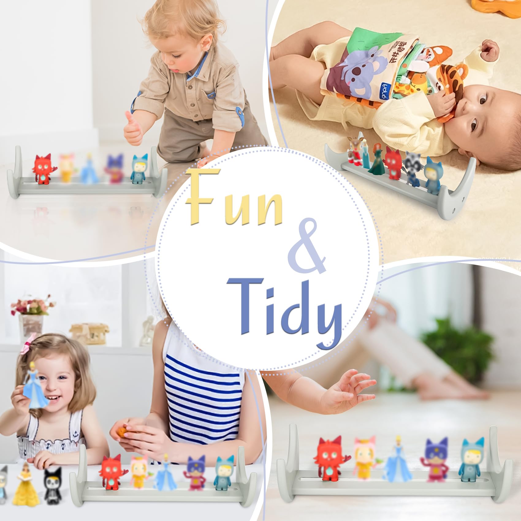 Taladad for Tonie Shelf,Tonies Storage for Creative Tonies Magnetic Wall Shelf for Tonie Figures,Wooden Hanging Shelf for Kids