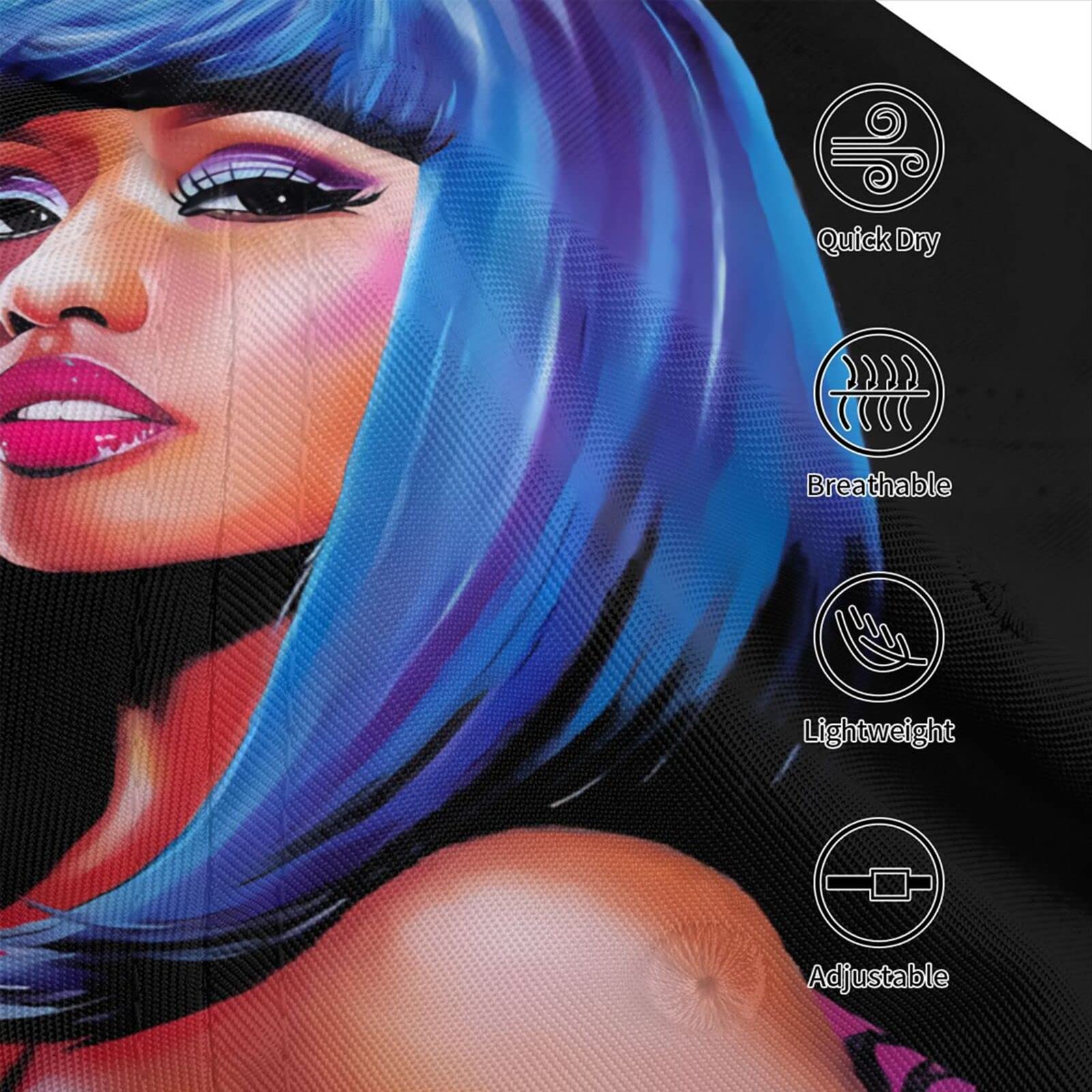 Nicki Rapper Singer Minaj Band Baseball Cap Women Men Adjustable Size Running Hat Black