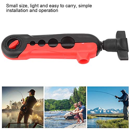 Keenso Fishing Reel Spooler, Fishing Line Winder, Fishing Casting Line Wrapper Accessory(Black red)