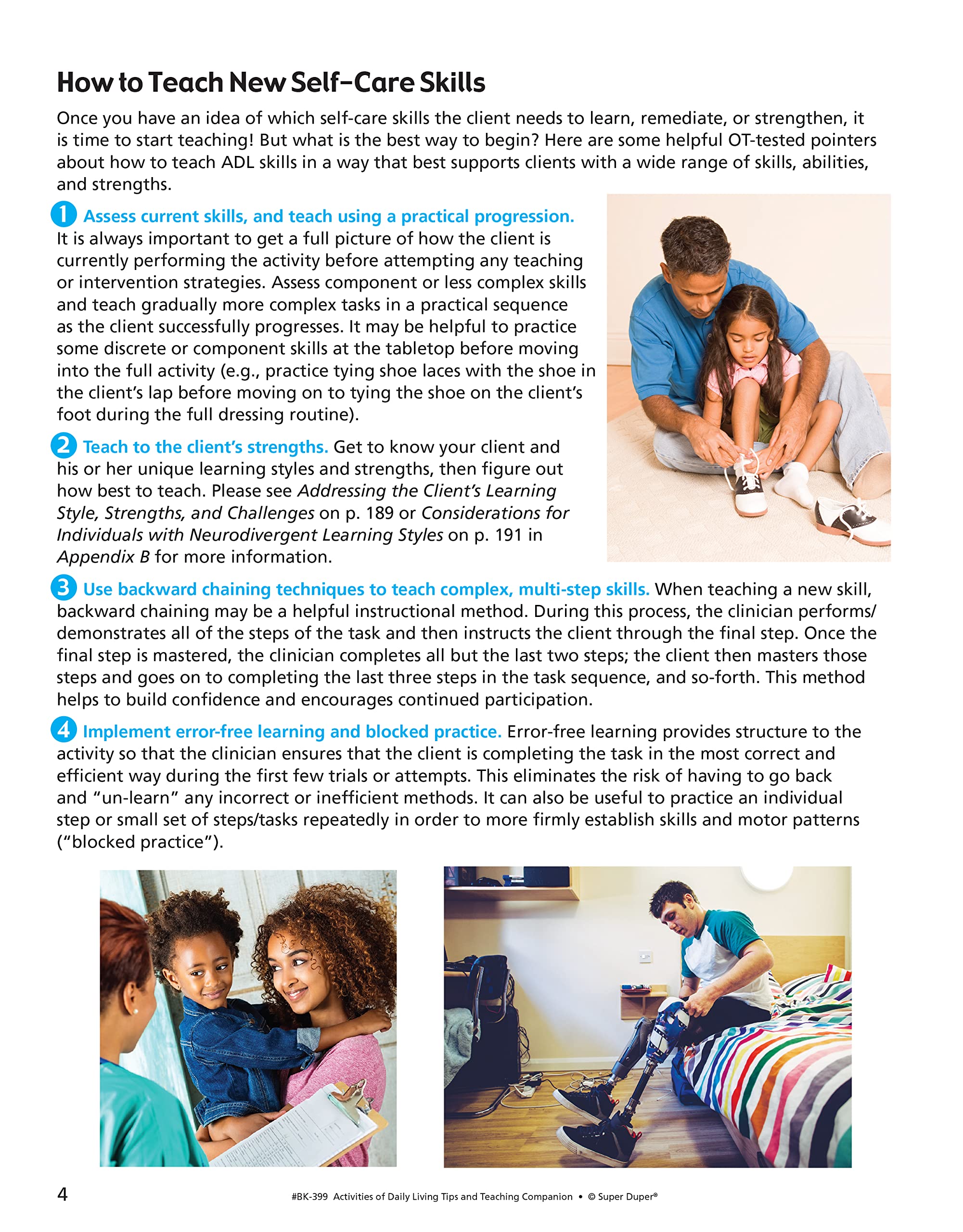 Super Duper Publications | Webber Activities of Daily Living - Tips and Teaching Companion | Self-Care Activities and Routines | Occupational Therapy Educational Resource for Children and Adults