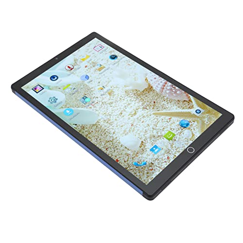 Qinlorgo 5MP 13MP 1920x1080 TypeC Tablet PC 10.1 Inch Tablet PC 100-240V Blue for Online Video (US Plug)