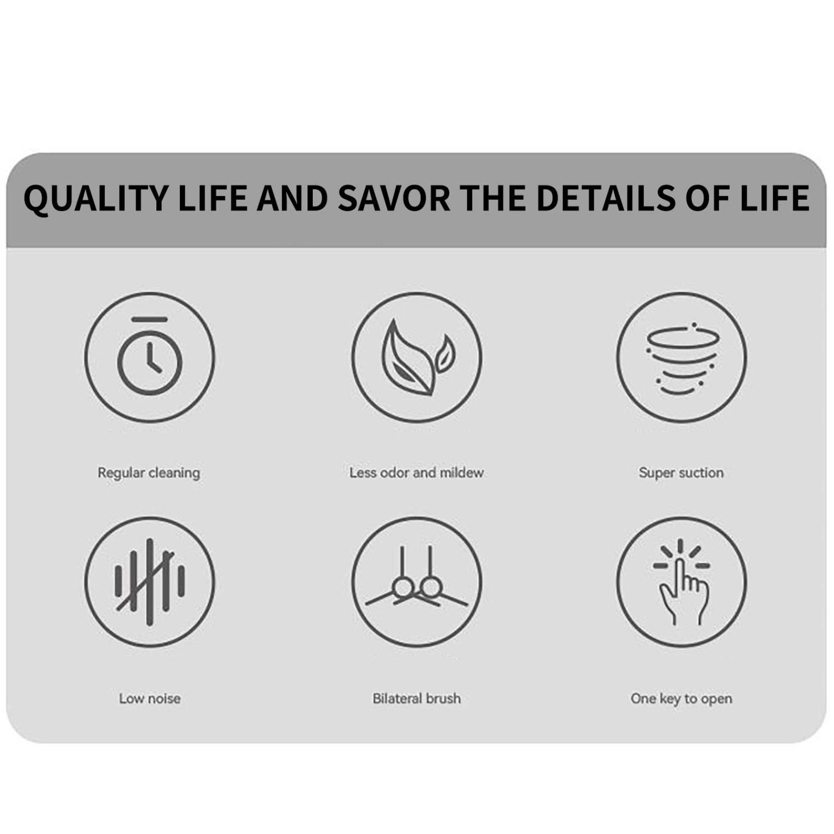 SUMDUINO Robot Vacuum Cleaner,Intelligent Sweeping Robot New Home APP Remote Control Sweeping Suction and Drag Integrated Cleaning Machine,Ideal for Pet Hair,Hard Floor and Low Pile Carpet (B)