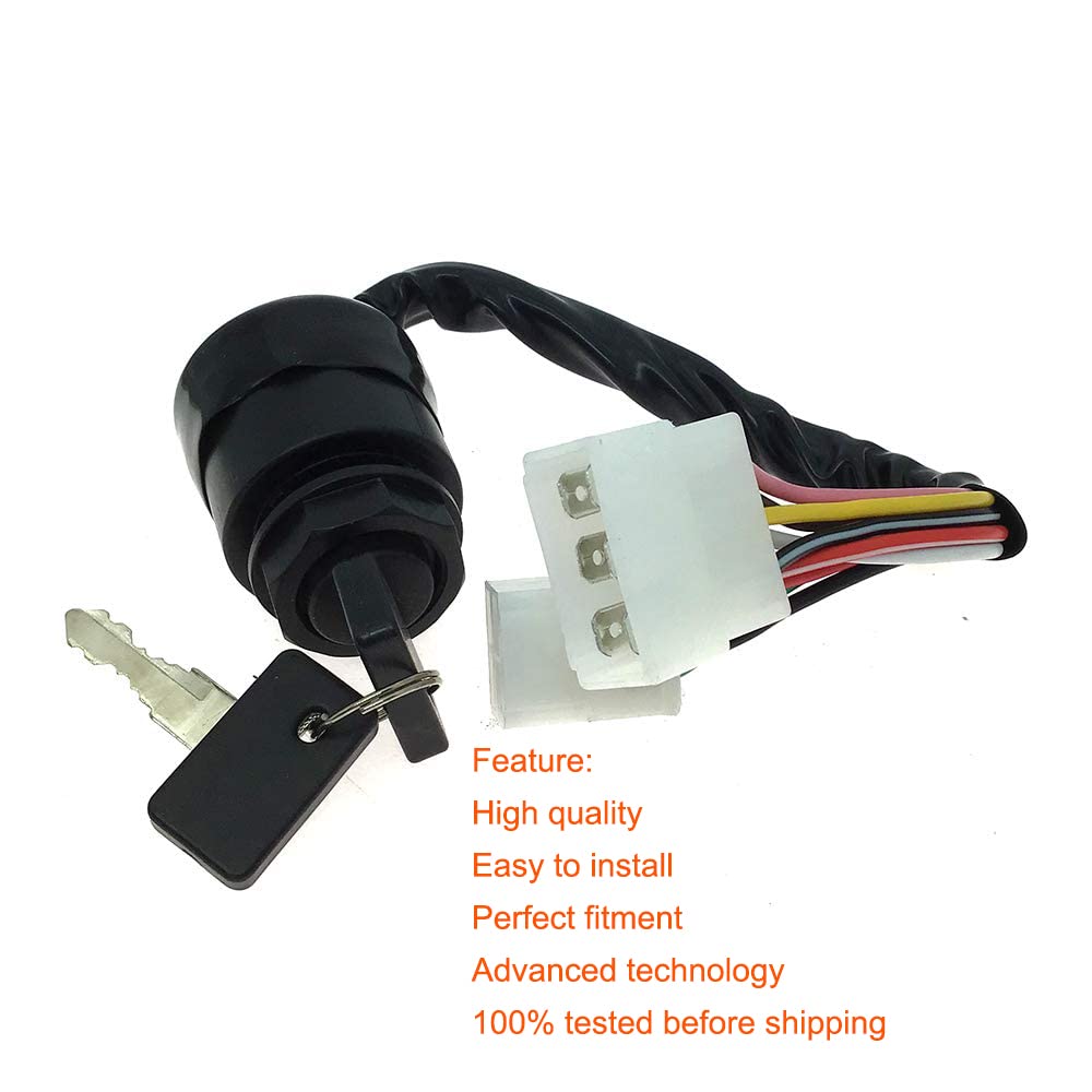 Ignition Switch for Yamaha Gas 2 Cycle Golf Cart G1 Models 1979-1989 Replace J17-82508-20