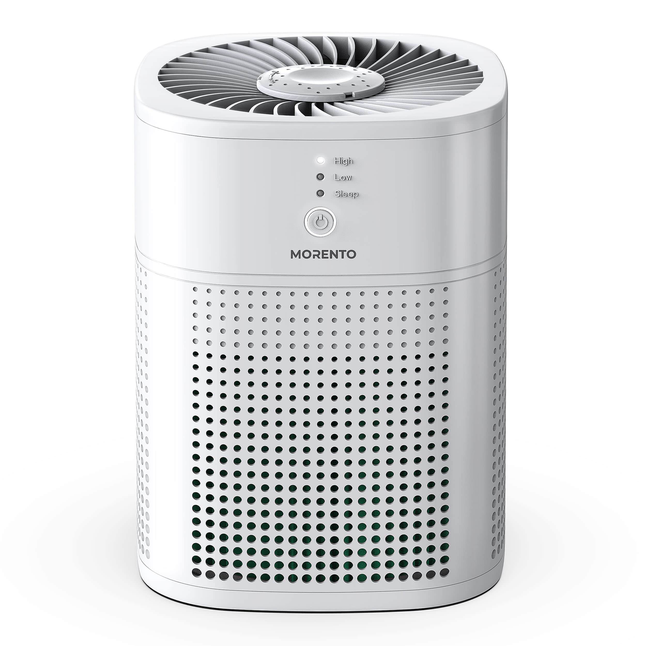 MORENTO HY4866 Air Purifiers for Large Room with HY1800 Air Purifiers for Bedroom, White