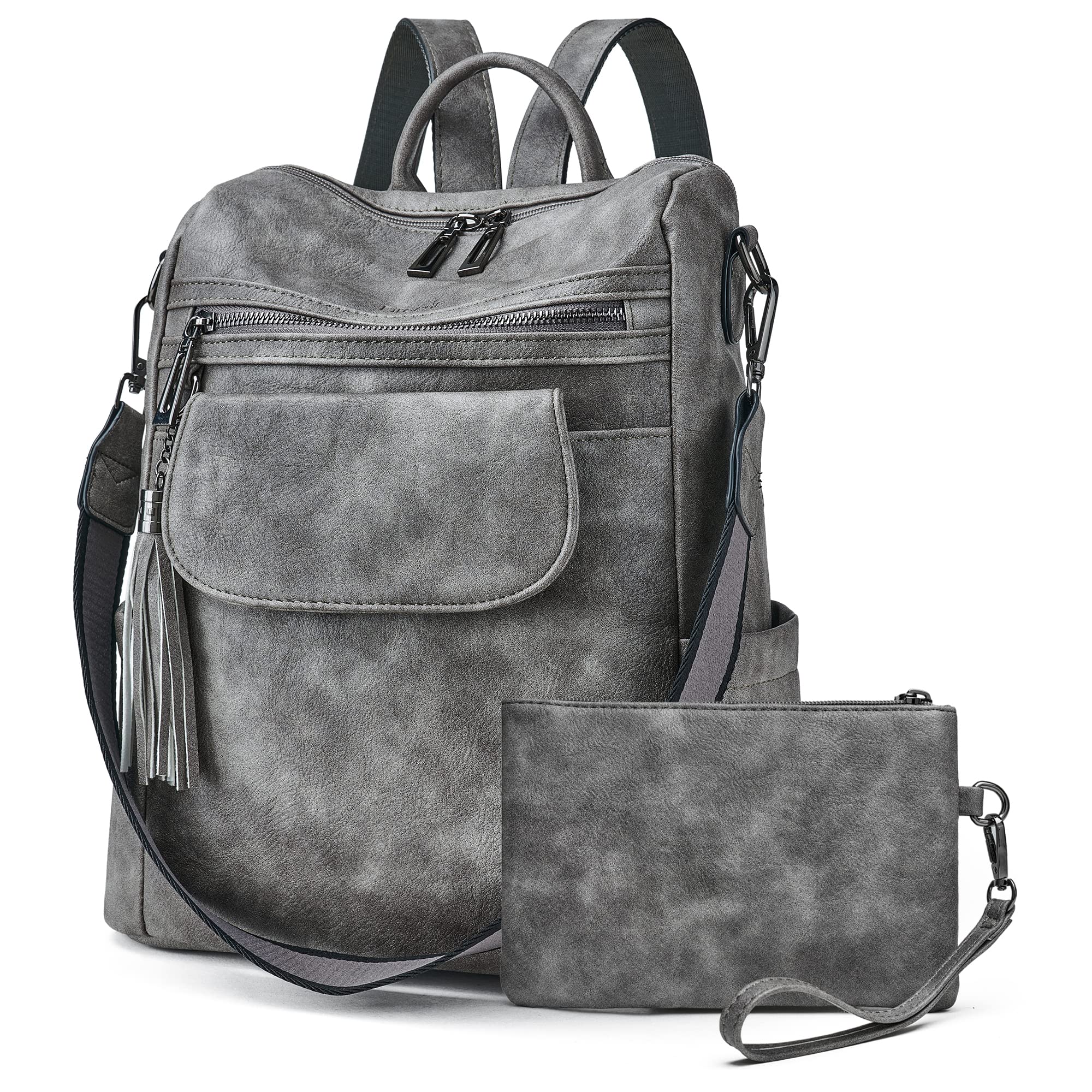 Mroede Backpack Purse for Women Fashion Design Leather Backpack Purse Shoulder Bag for Shopping Hiking Travel
