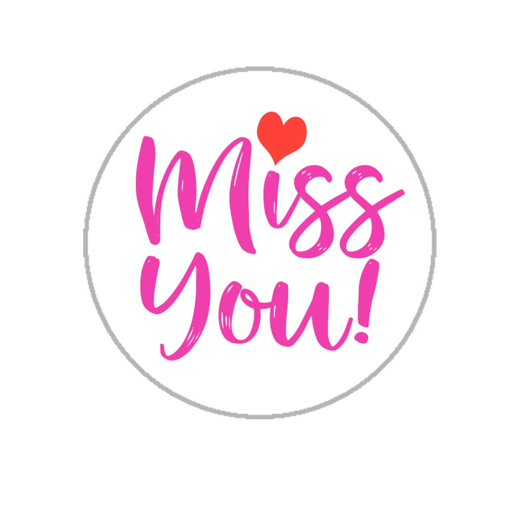 Keep in Touch Envelope Seals & Stickers- 1.2" Hello, Miss You, Stay Safe Stickers - 144 Stickers (Variety)