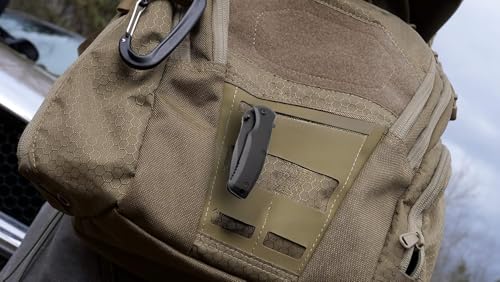 Visol Stainless Steel Pocket Folding Knife Lockback Lanyard Belt Clip for Camping and Outdoors (Black Pendragon)
