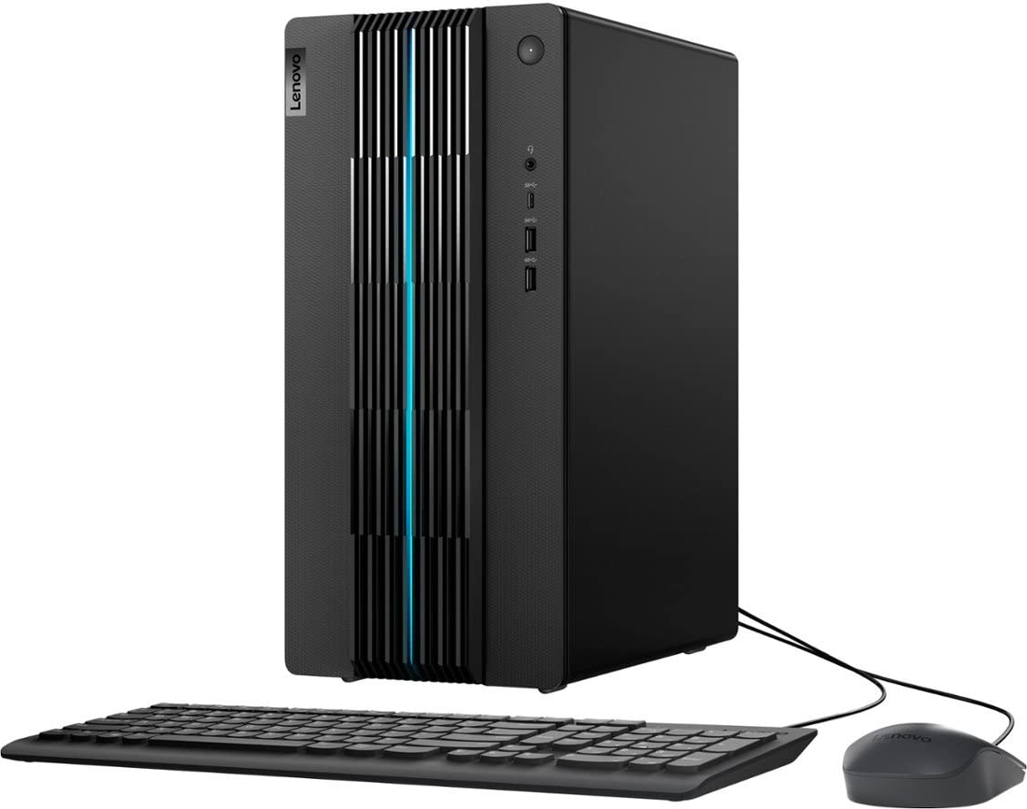 Lenovo IdeaCentre Gaming 5 Tower Computer, Intel i9-12900K, 64GB RAM, 2TB NVMe SSD, NVIDIA GeForce RTX 3060 12GB, DisplayPort, HDMI, AX Wi-Fi, BT, USB C - Windows 11 Pro, Black