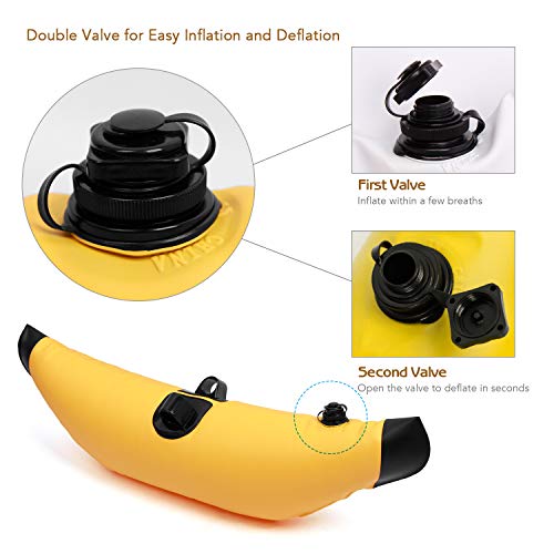 LIXADA Kayak Stabilization System, Kayak PVC Inflatable Outrigger Float with Sidekick Arms Rod Kayak Boat Fishing Standing Float Stabilizer System Kit