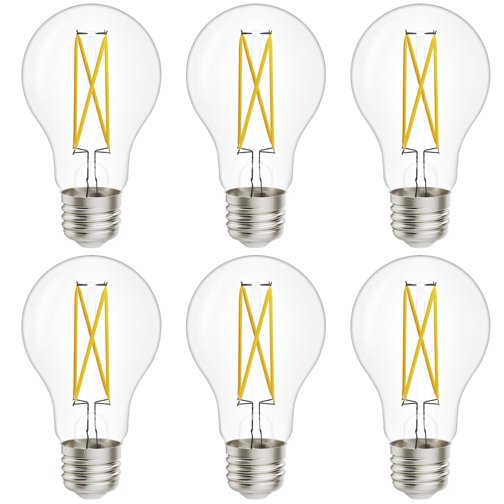 Sunco 6 Pack LED Light Bulbs A15, 7W=60W, 3000K Warm White, 800 LM, Dimmable Decorative Edison Vintage Bulbs, Indoor Outdoor, E26 Medium Base