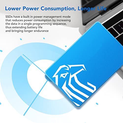 SATA3.0 SSD, Power Management Mode 2.5 Inch 3D TLC PC SSD for PC (128GB)