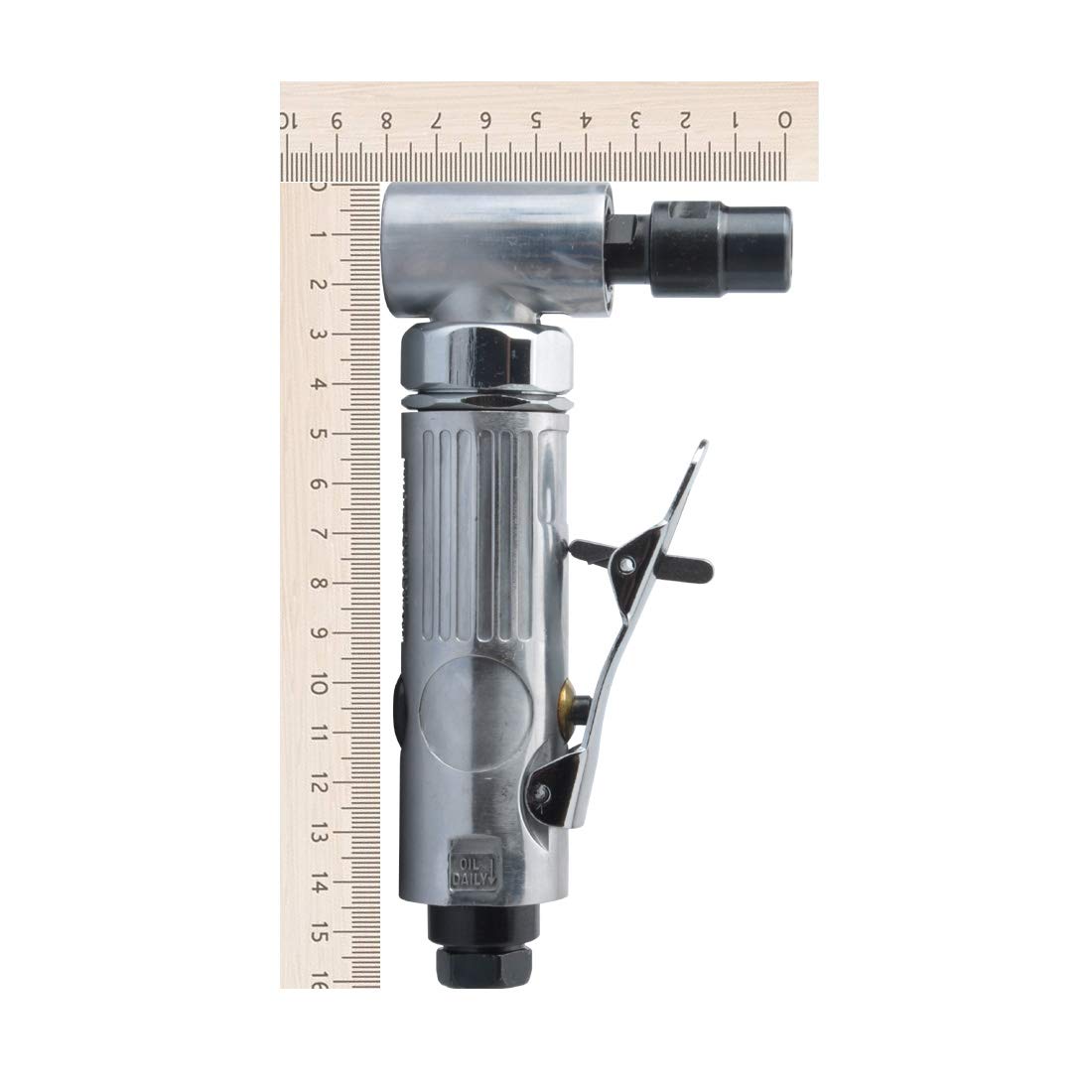 PROSHI 1/4-Inch Angle Air Die Grinder, Mini Air Angle Die Grinder, pneumatic angle die grinder, 90 Degree Angled Air Die Grinder, Edge Series Air Angle Die Grinder, Polished color