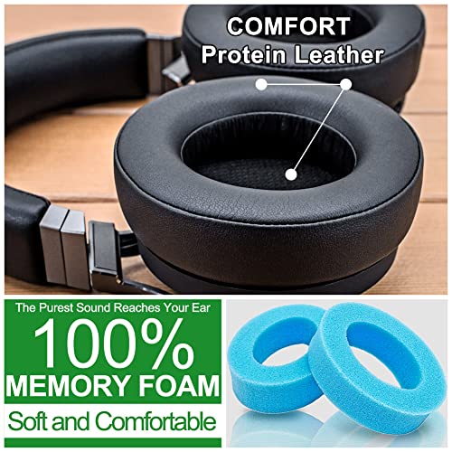 Virtuoso XT Earpads - Compatible with Virtuoso RGB Wireless SE Gaming Headset, with Microphone Foam I Thicker Memory Foam Replacement Ear Cushion (Black)
