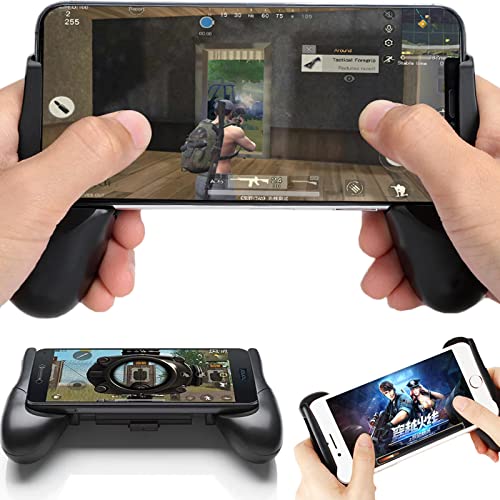 PCTC Universal Mobile Game Joystick Game Handle Grip Controller Gamepad Joypad Foldable Handgrip Stand Holder for 5.5"-6.5" Smart Cellphones (Handle Holder)