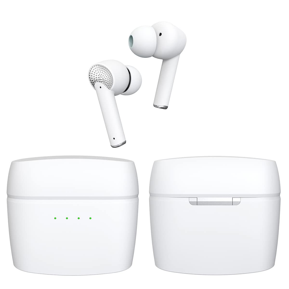 Ptuxc True Wireless Earbuds Bluetooth Headphones,Bluetooth 5.2,IPX5 Waterproof,White