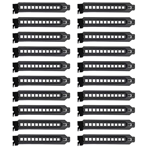 SOLUSTRE Metal Case Metal Case 40pcs Vented Back Plate Accessory Ventilation Blanking Blank Metal Cover Deflector I Computer Bracket L Expansion Panel Chassis Slot Black Case Black Case