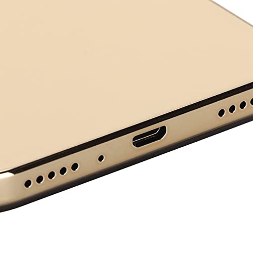 LANTRO JS Android 11.0 Smartphone, 6.1in Display, 4GB RAM, 32GB ROM, MTK6889 Processor, 8MP Front Camera, 16MP Rear Camera, 1440x3200 Resolution, Gold Color, EU Plug, Compatible with I14proMax