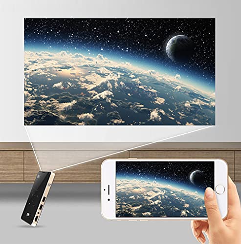 Mini Portable DLP Android Projector Support 4K Decoding WiFi Bluetooth Miracast Airplay Mobile Phone Outdoor Movie