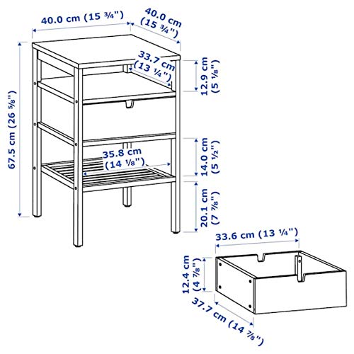 Ikea Nordkisa Nightstand Bamboo 604.476.77