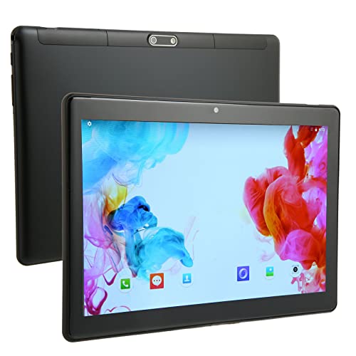 PUSOKEI 4G LTE Tablet for Android 9.0,1280x800 10.1in IPS HD Tablet,4GB RAM 64GB Storage,MTK6753 CPU,Bluetooth,WiFi,Front 2MP Rear 5MP Dual Camera Tablet,5000mAh Battery.(Black)