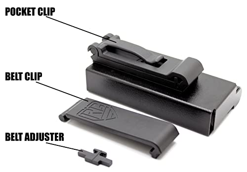 RAE GEAR BIT KIT + RATCHETING EXTENDER with UNIVERSAL BELT SIZE & ROTATABLE BELT CLIP (bit kits and extender NOT included)