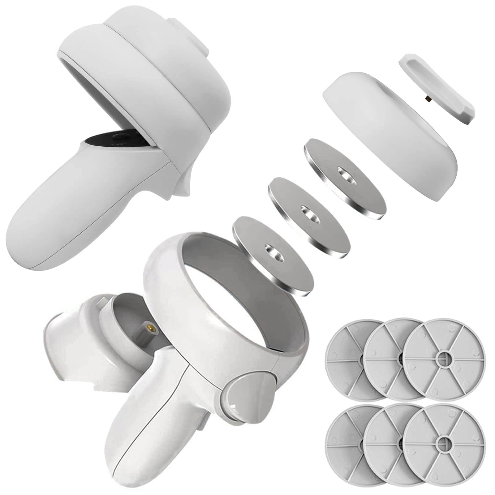 PECOOVR Weights Accessories for Quest 2, Controller Attachment for All VR Fitness Games, Adjustable Workout Dumbbell for Enhancing Beat Saber Boxing Exercise Experience (Not Included Controllers)