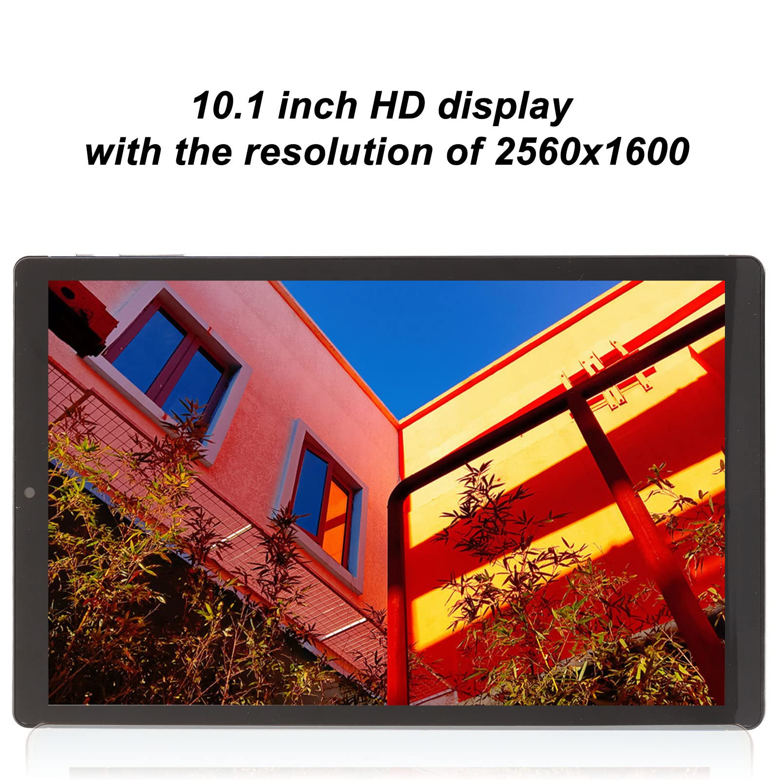 Tablet PC, Black 10.1 Inch Tablet 2.4G 5G WiFi 4GB RAM 64GB ROM Dual Card Dual Standby 100-240V Read Android 12 (US Plug)