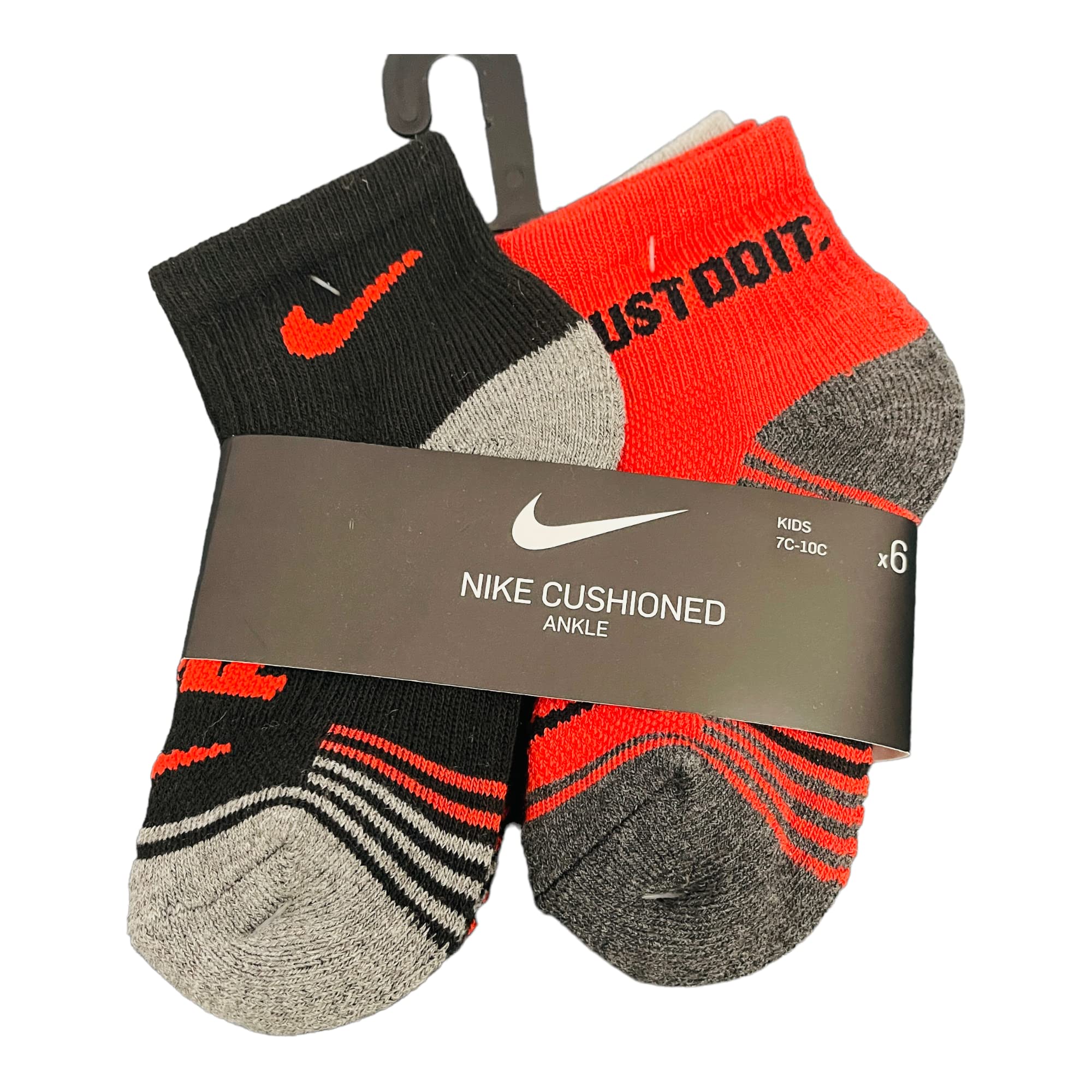 Nike Cushioned Ankle Socks Kids 6pk Socks 4-5 years