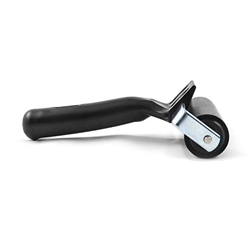 QWORK 4 Inch Rubber Roller, Tape Roller for Print, Tape, Wallpapers, Scrapbooks