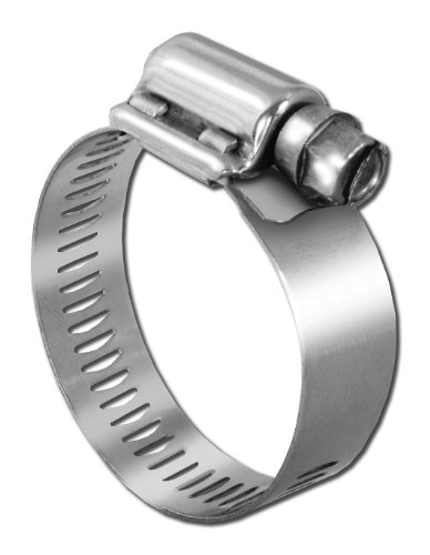 Pro Tie 33514 SAE Size 088 Range 5-1/8-Inch-6-Inch Heavy Duty All Stainless Hose Clamp, 4-Pack