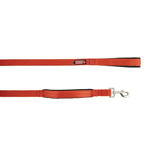 KONG Weave Padded Handle Comfort Traffic Dog Leash (Orange)
