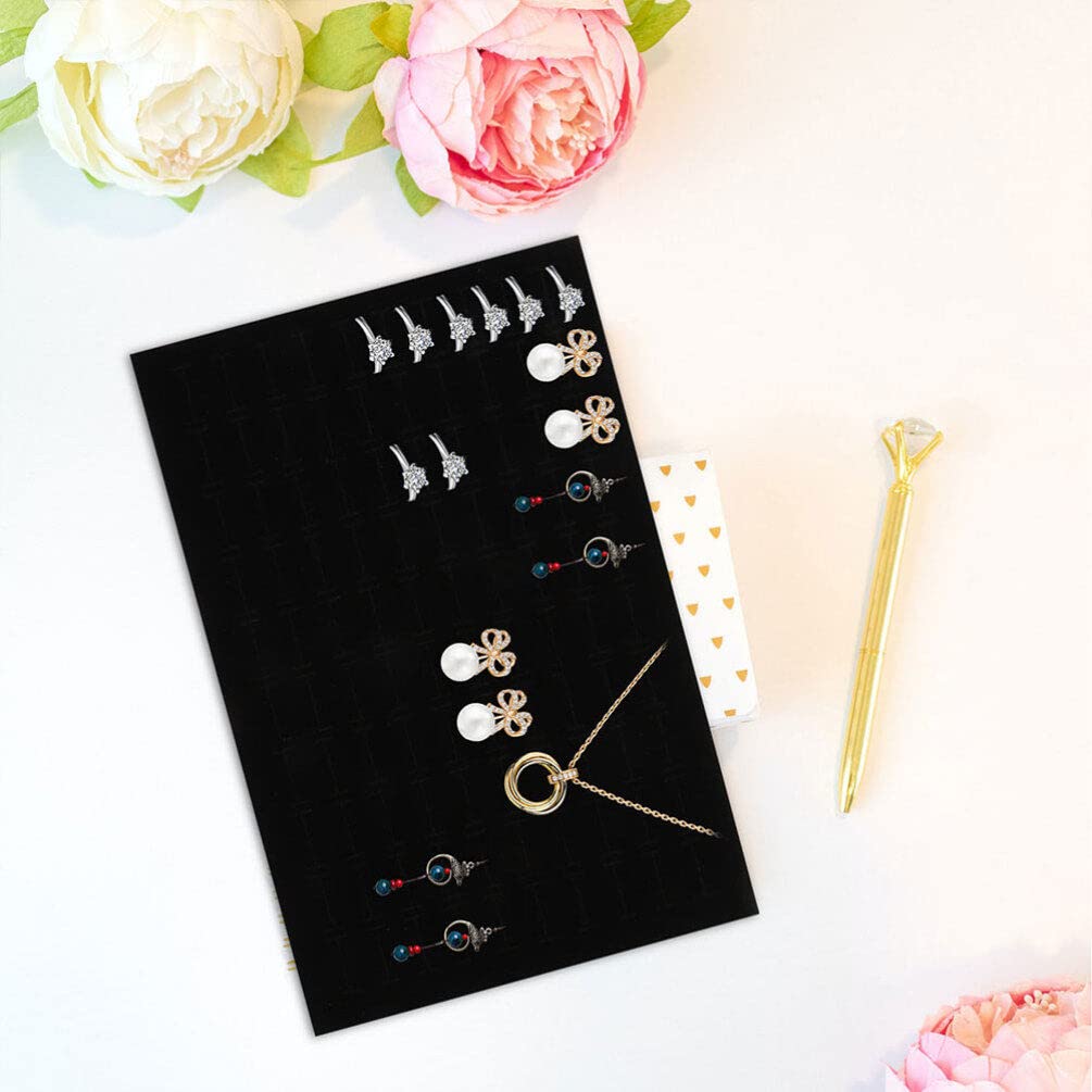 LIFKOME Black Velvet Ring Insert Display Jewelry Storage Box Foam Holder Organizer Ring Organizer for Jewelry Display Trays Jewelry Display Trays Jewelry Display Pad Tray 20pcs