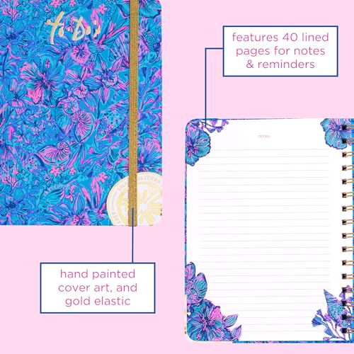 Lilly Pulitzer Undated To Do Planner, Hardcover Daily Planner, Personal Organizer with Hourly Schedules and Notes Pages, Shells n Bells