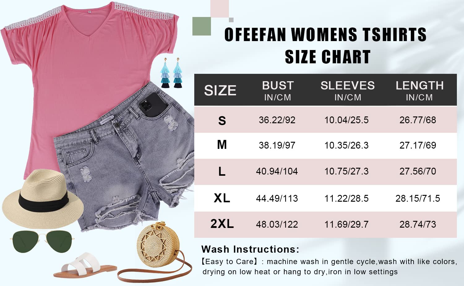 OFEEFAN Fleece Sweatshirts for Women Long Sleeves Cozy Baggy Tunic Tops Grey S