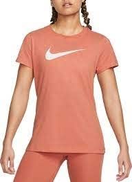 Nike Women's Dry Tee Drifit Crew, Orange, Small