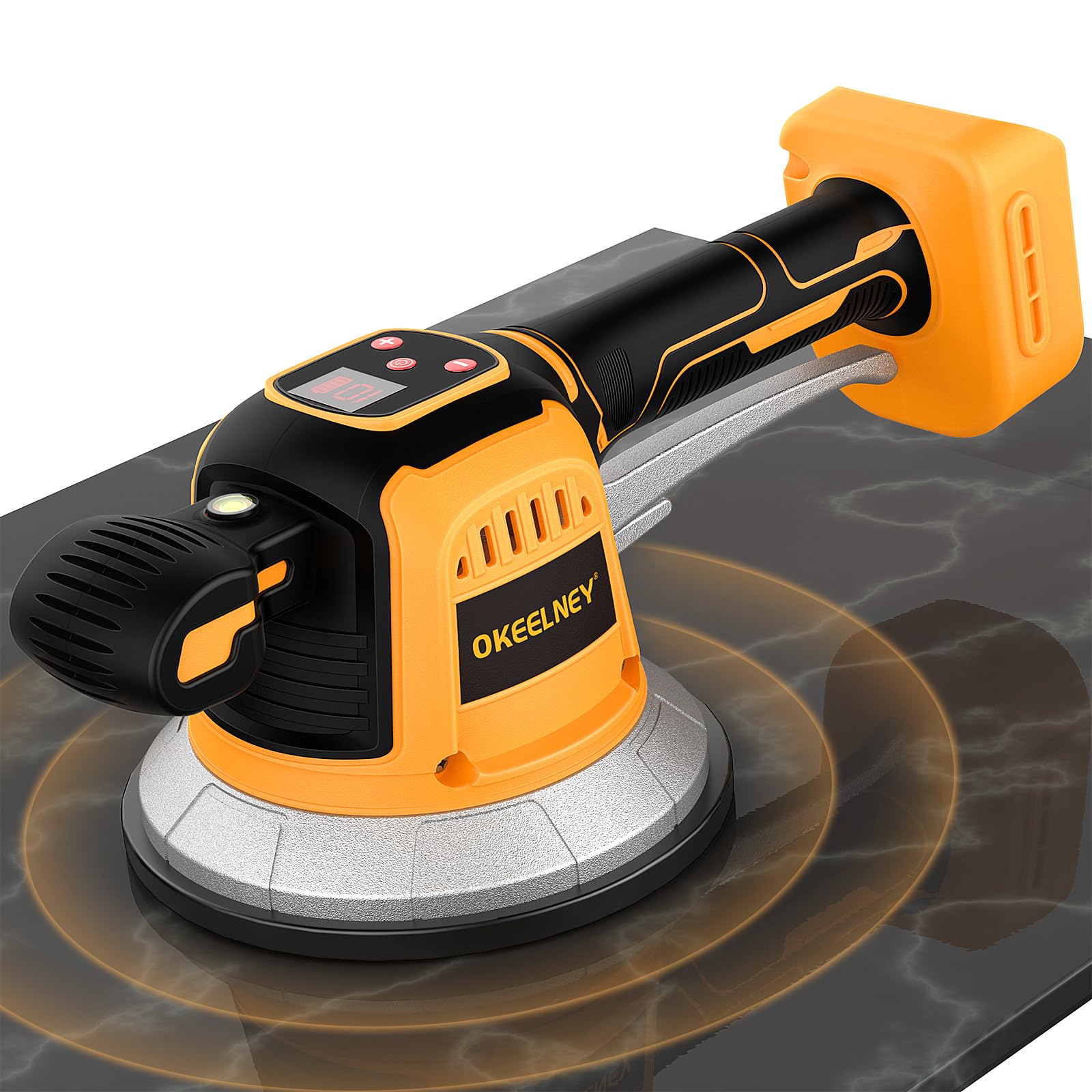 Tile Vibration Tool for Dewalt 20v MAX battery, Cordless Tile Leveling Installation Tool, Tile Vibrator Tool with 10 Speed, Suction Cup, Digital Display for Floor Tile Wall