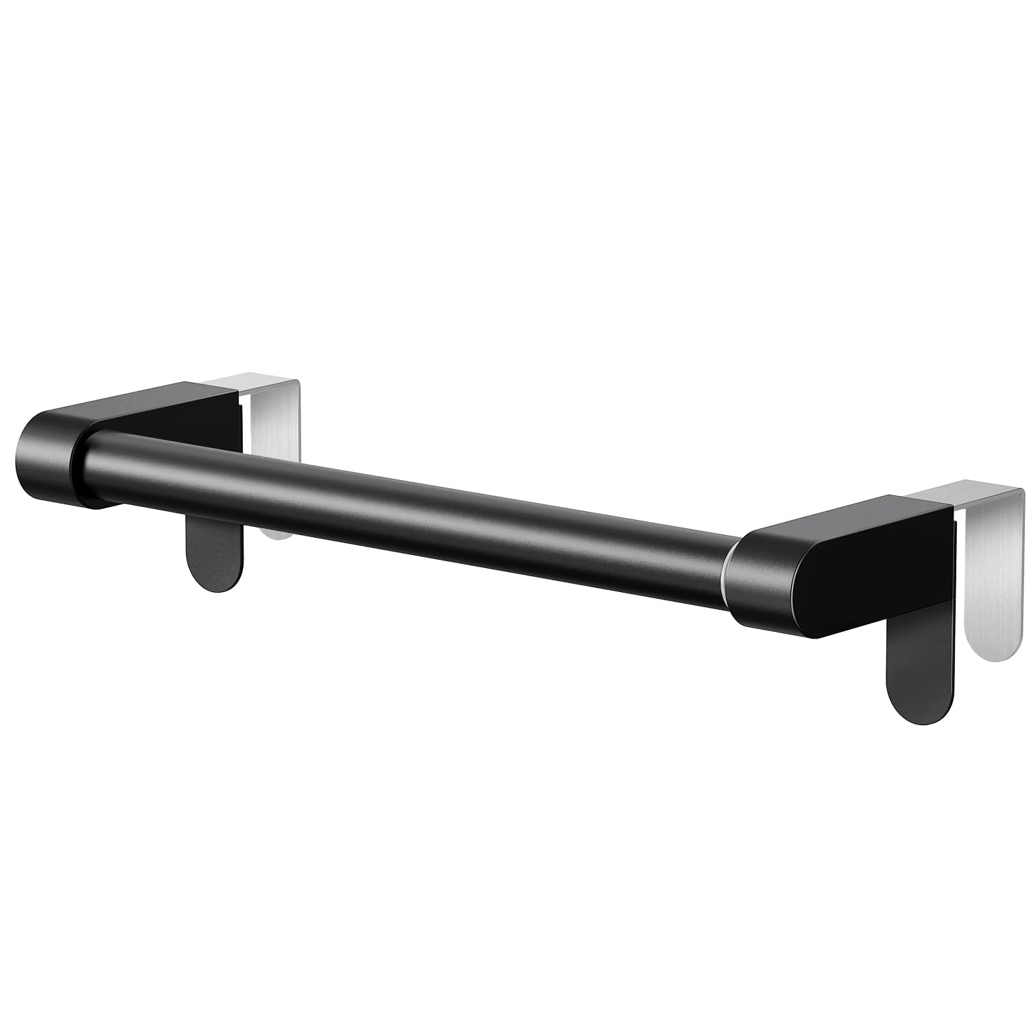 VEHHE Kitchen Towel Holder - 2pcs Over Cabinet Door Hand Dish Towel Bar Rack Holders with 2 Hooks& VEHHE Kitchen Towel Holder, Retractable Kitchen Towel Rack, Hooks Adjustable to Door Thickness.