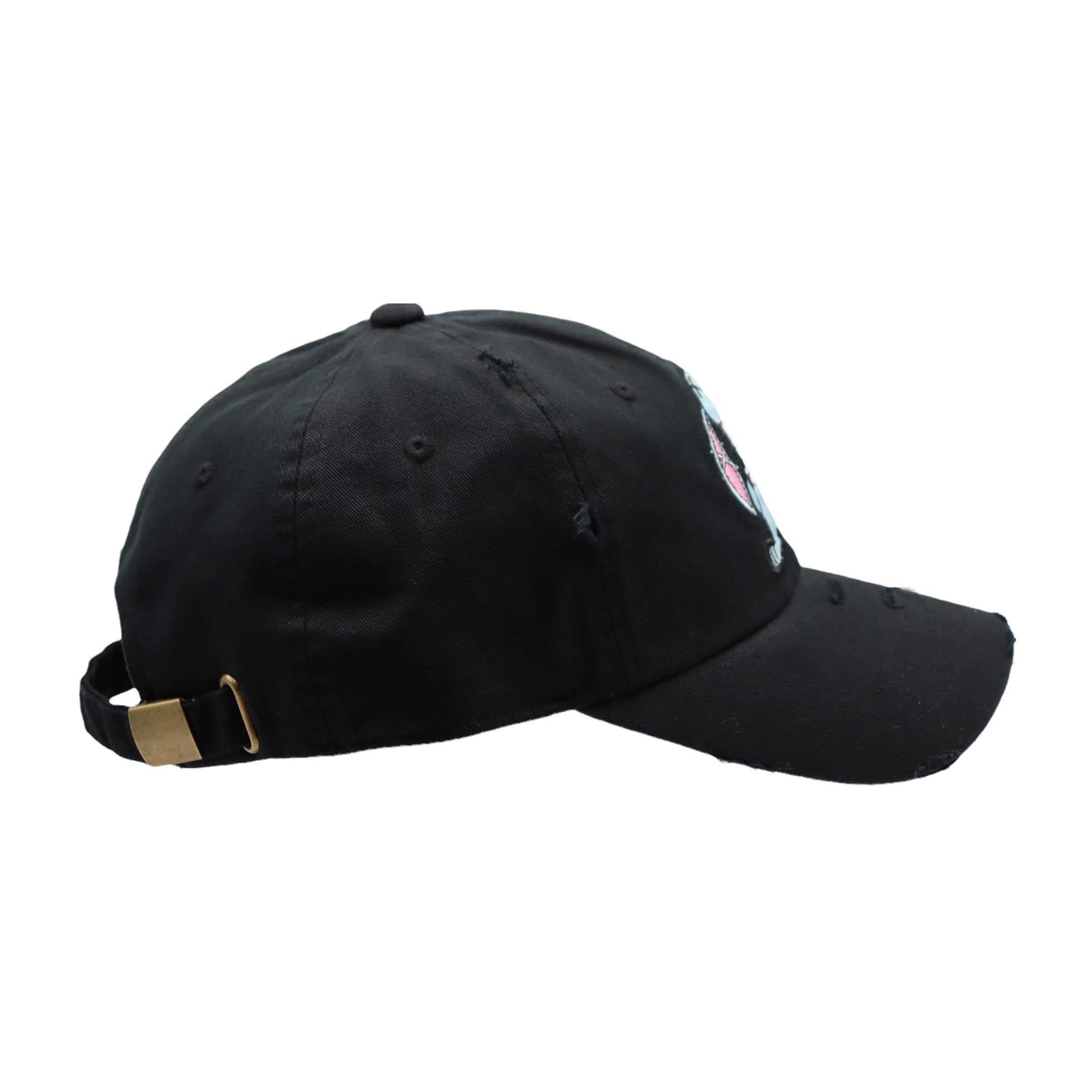 MU:KA: Dad Hat Streetwear Hip Hop Graphic Hats Bunny Embroidery Dad Hat Women Men Baseball Cap Designs (Psycho Rabbit (Lemon))