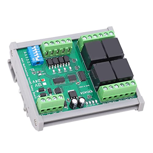 Relay Module 24V 64 Devices Parallel Connect RS485 Relay Module 9600BPS Default Baud Rate for Home Improvement