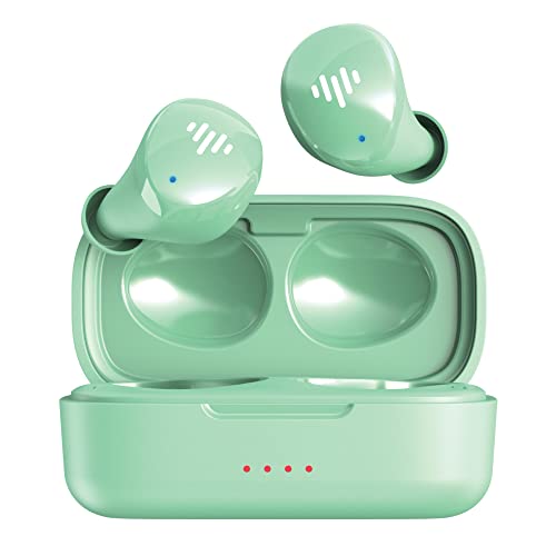 iLuv myBuds Wireless Earbuds, Bluetooth 5.3, Built-in Microphone, 20 Hour Playtime, IPX6 Waterproof Protection, Compatible with Apple & Android, Includes Charging Case & 4 Ear Tips, TB100 Blue