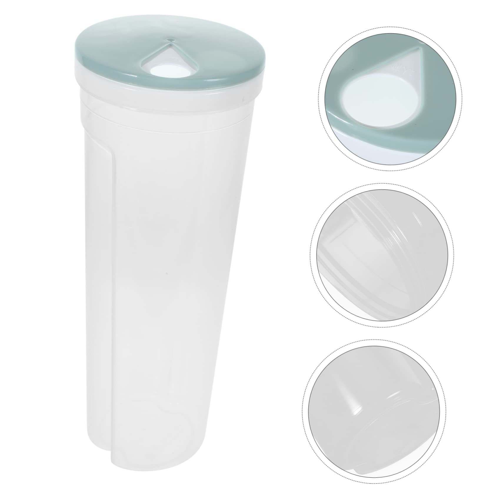 Luxshiny Airtight Storage Tank Plastic Cereal Tank Flour and Sugar Containers Plastic Kitchen Canisters Tall Food Storage Flour Container Noodle Containers for Pantry With Cover Jar