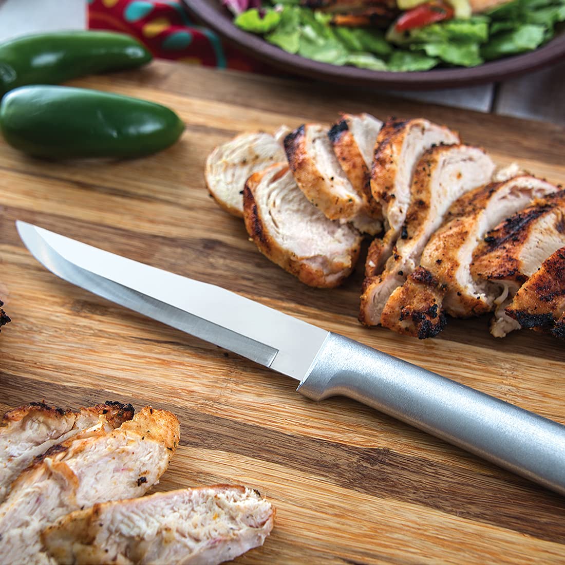 RADA Stubby Butcher Knife β Stainless Steel Blade With Aluminum Handle, Pack of 2